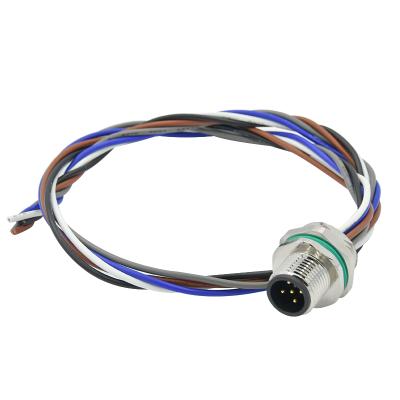 China IEC 61076-2-104 Compliant M12 Waterproof Connector with Front Panel Mount and -25℃~85℃ Temperature Range for sale