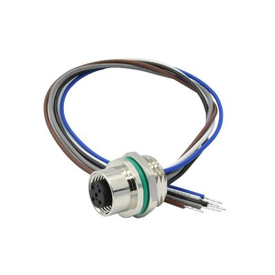 China IEC 61076-2-104 Compliant M12 Waterproof Connector with Front Panel Mount and -25℃~85℃ Temperature Range for sale