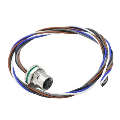 China IEC 61076-2-104 Compliant M12 Waterproof Connector with Front Panel Mount and -25℃~85℃ Temperature Range for sale