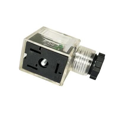 China Waterproof Custom Solenoid Valve Plug 3PE 2PE Size A B C Base Field Wirable Connector for sale