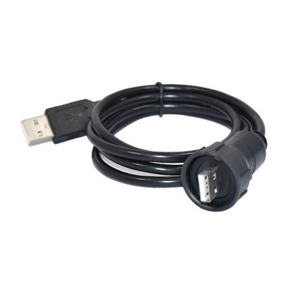 Cina USB 2.0 maschio del connettore industriale di Ethernet di Rohs al cavo femminile di USB 2.0 del pannello in vendita