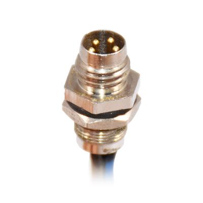 China Waterproof M8 Panel Mount Connector With Tail Sensor Application for sale