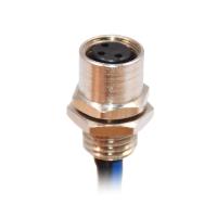 China M8 Waterproof IP67 Panel Mount Connector 3 Pins Female Solder Type 4A 60V for sale