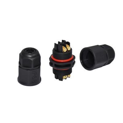 China conector reto de 10mm, montagem 2 Pin Connector do painel IP68 à venda