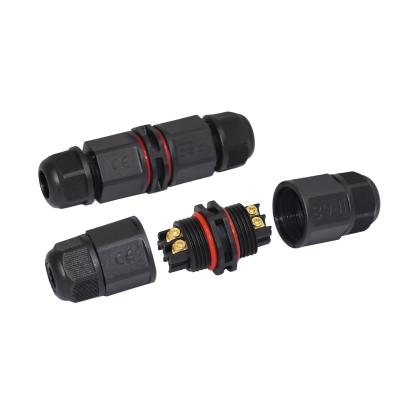 China 300V 20A 4 Pin LED Connector 2 Ways Straight Shape Screw Type Wire Connector for sale