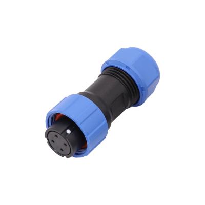 China Nylon-66 4 weibliches Kabel 50A 600VAC Pin Waterproof Connectors IP68 SP17 zu verkaufen