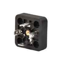 China 3+PE IP65 Electric Power Connector DIN43650A Rectangular Base 250V 4000V Impulse Voltage Solenoid Valve Connector for sale