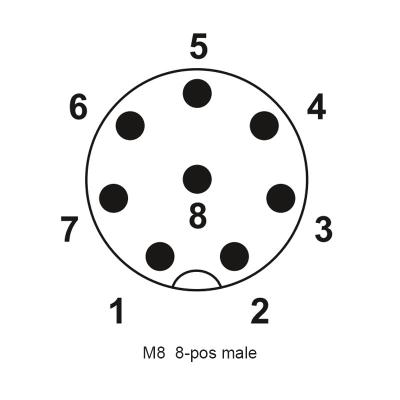 China M8 Male 8pins Panel Mount Solder Waterproof IP67 Soldering Socket Mount Connector for sale