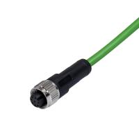 China IP67 Waterproof M12 Circular Connector 17 Pin PA66 A Coded Industrial Sensor Cable for sale