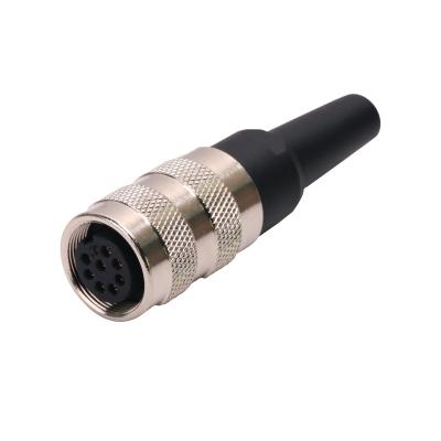 China IP67 PA66 M16 Female Waterproof Connector EN 61984 Straight Circular Connector for sale