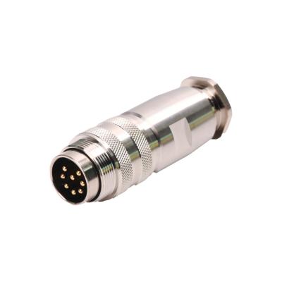 China Copper PA66 Rigoal M16 Metal Field Connector 5a-7a Straight for sale