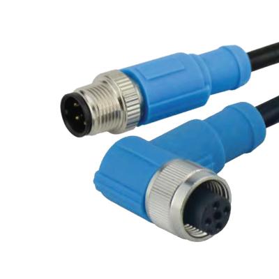 China IP68 TPU M12 B Code Connector Feamle Molding Cable 17 Pins for sale