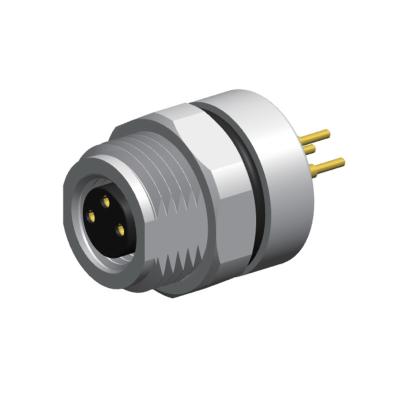 China M8 A Code TPU GF Waterproof Power Connector 6p Female Panel Mount Connector for sale