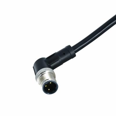 China PUR M12 Waterproof Cable Connector IP68 A B D Coded 3 4 5 8 12 Pin CuZn TPU for sale