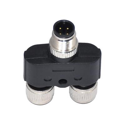 China Waterproof M12 Y Connector Male To Female Sensor Actuator Connector for sale