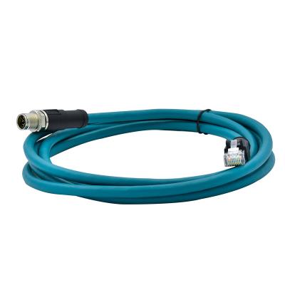 Cina Il connettore circolare impermeabile m12 x di Rigoal IP68 ha codificato a cavo rj45 per la rete Ethernet in vendita