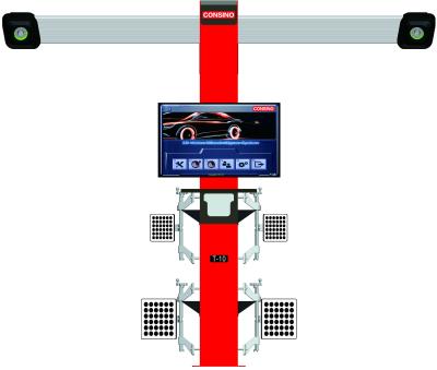 China Intelligent Diagnosis 3D 4 Wheel Alignment For Caravans 220V 110V 380V for sale