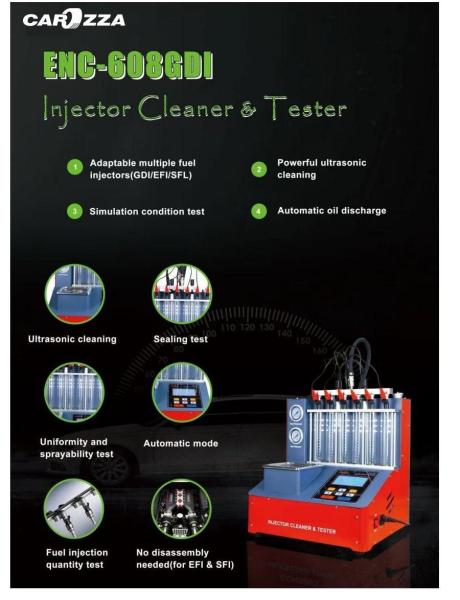 Quality Fuel Injector Cleaner Tester With GDI EFI FSI Prevents Engine Misfiring for sale