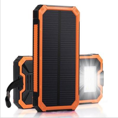 China Dual Usb Solar 20000mah Waterproof Power Bank High Capacity Customized Design for sale