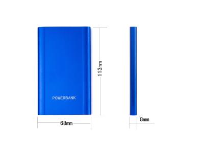 China Quick Charge  Power Bank  A-polymer battery  aluminum alloy case power bank  6000mah for sale