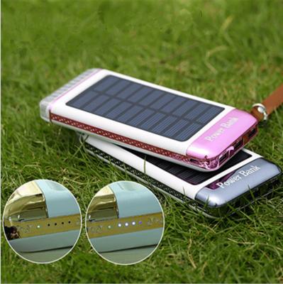 China 3 USB Ports 5V Solar Charger Portable Power Pack Rainbow Camping Light for sale