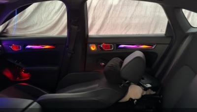 Cina Ambient lights Rainbow symphony dynamic Piano black Ribbon style+Tweeter cover for Honda Civic/Integra(2022-2023) in vendita