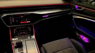 Cina Luci ambientali RGB Radium intaglio Quattro porte per Audi A6L ((2019-2024) in vendita