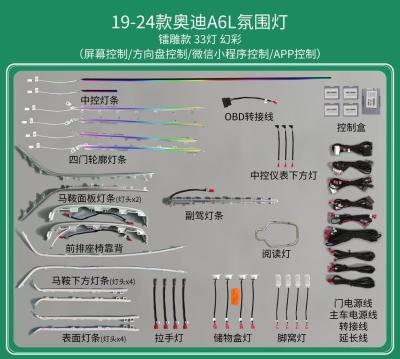 Cina Bient luci Rainbow sinfonia dinamica Radium intaglio per Audi A6L ((2019-2023) in vendita