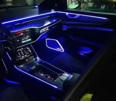 Cina Luci ambientali Sinfonia arcobaleno dinamica Radium scultura + Perfetto controllo centrale per Audi A6L ((2019-2023) in vendita