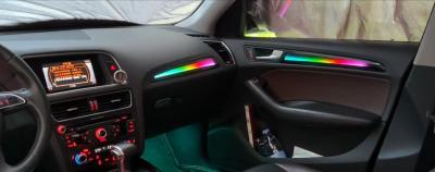 Cina Luci ambientali Comportamento dello Streamer pianoforte nero +mold di sella Disegno di stampo per Audi Q5 (2010-2018) in vendita