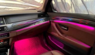 Cina Luci ambientali LED Stella streamer pattern rainbow symphony dinamico (modello in fibra di carbonio) per BMW Serie 5 ((2011-2017) in vendita