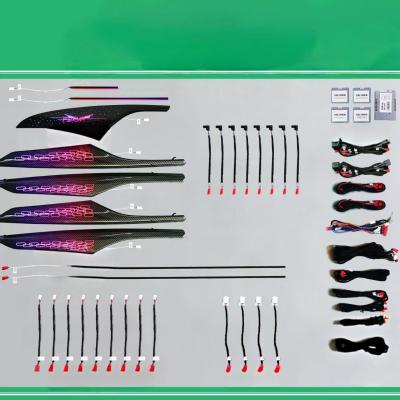 China 26 Lights Phantom colored Grid Pattern Mold Design/Phantom colored Ambient Light for CadillacCT5 for sale