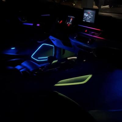 Cina Edizione a due porte + copertura corno di mezzanotte 24 luci luce ambientale a colori fantasma per Audi A5 (17-24) in vendita
