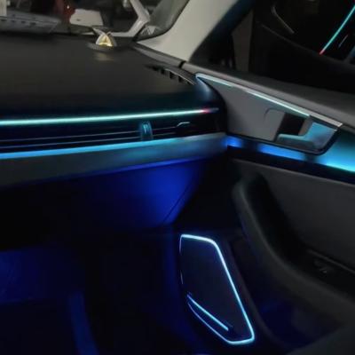 Cina Edizione a due porte + copertura corno di mezzanotte 24 luci luce ambientale a colori fantasma per Audi A5 (17-24) in vendita