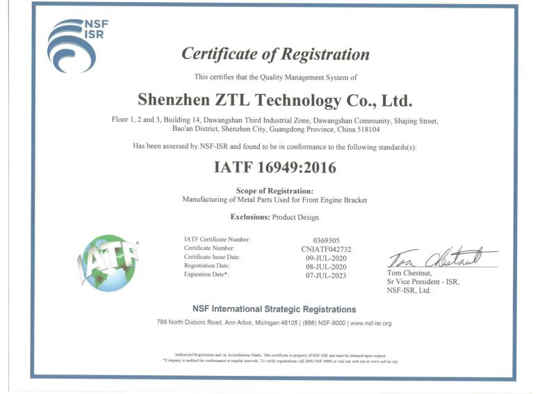  - Shenzhen ZTL Technology Co., Ltd.