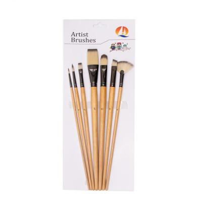 China Nylon Hair Bicolor Artist Paint Brushes Set for sale