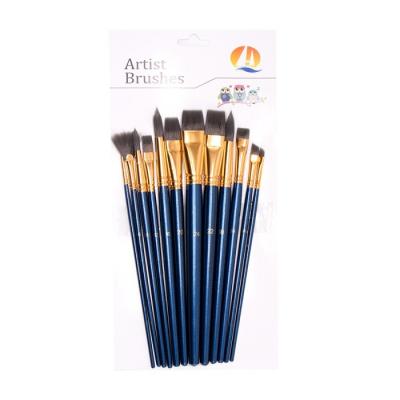 China Metallic Blue Handle 32mm Drawing Brush Set for sale