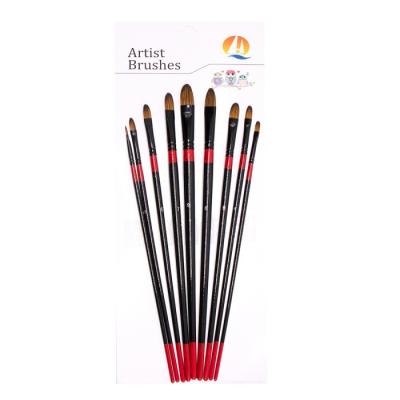 China Oval Head Artist Oil Paint Brushes for sale