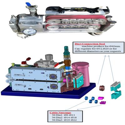 China Shenzhen Kit Fiber Cable Blowing Machine To fit fiber optic cables 32mm, 40mm and 50mm into Ducts by Air for sale