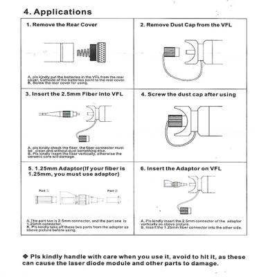 China HCW-325  Fiber Testing Tools Visual Fault Detector 50MW Black Leather Sheath for sale