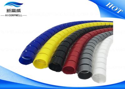 China PP Rubber Hose Cover Protector Spiral Hose Guard For Fiber Optic Patch Cables for sale