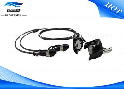 China 2 Core Military Tactical Fiber Optic Patch Cable with Plug and Receptacle for sale