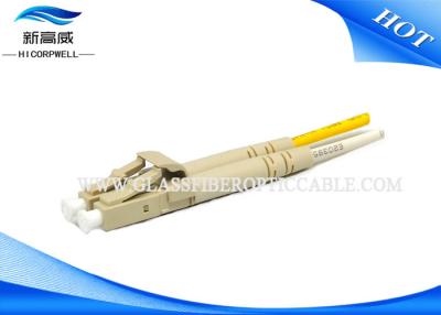 China LC MM Fiber Optic Cable Connectors , 2.0 DX Patch Cord Multimode Fiber Connectors for sale