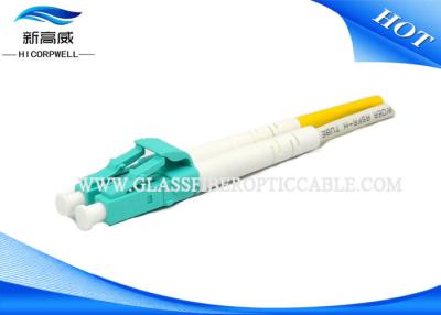 China 12core Ribbon Multi Color Fiber Optic Pigtail OM3 LC Aqua Connector IEC 60794 for sale
