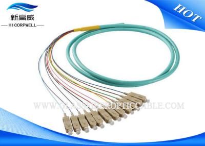 China Simplex OM3 SC Fiber Pigtail Multi Single Mode 9 125 With LSZH / PVC Jacket for sale