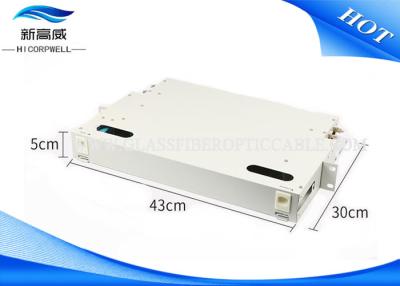China 19 Inch 12 Port Fiber Optic Cable Termination Patch Panel Without Adapters for sale