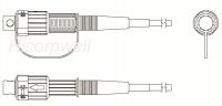 China FTTA Dustproof Fiber Optic Cable Patch Cord Mini SC Connector Adapter for sale