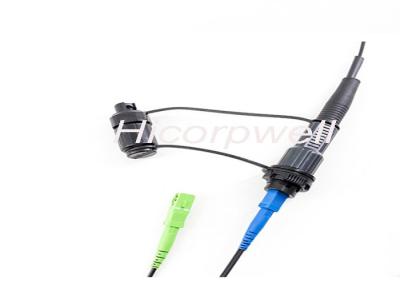 Conector del SC de los conectores hembra-varón de los cables SM del remiendo de la fibra óptica del IP 67 mini