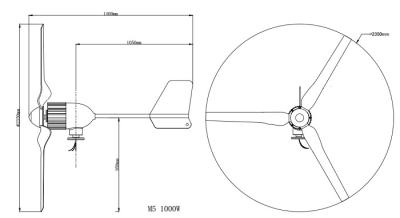 China Grid - Tie 3 Blades HAWT Solar Wind Hybrid Power System With Three Years Warranty for sale