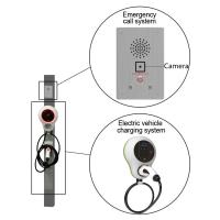 China Hot Galvanized Round Smart Street Light Pole With Charge Station Function for sale